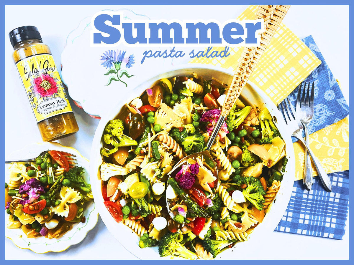 Rainbow Pasta Salad – Salad Girl Organics