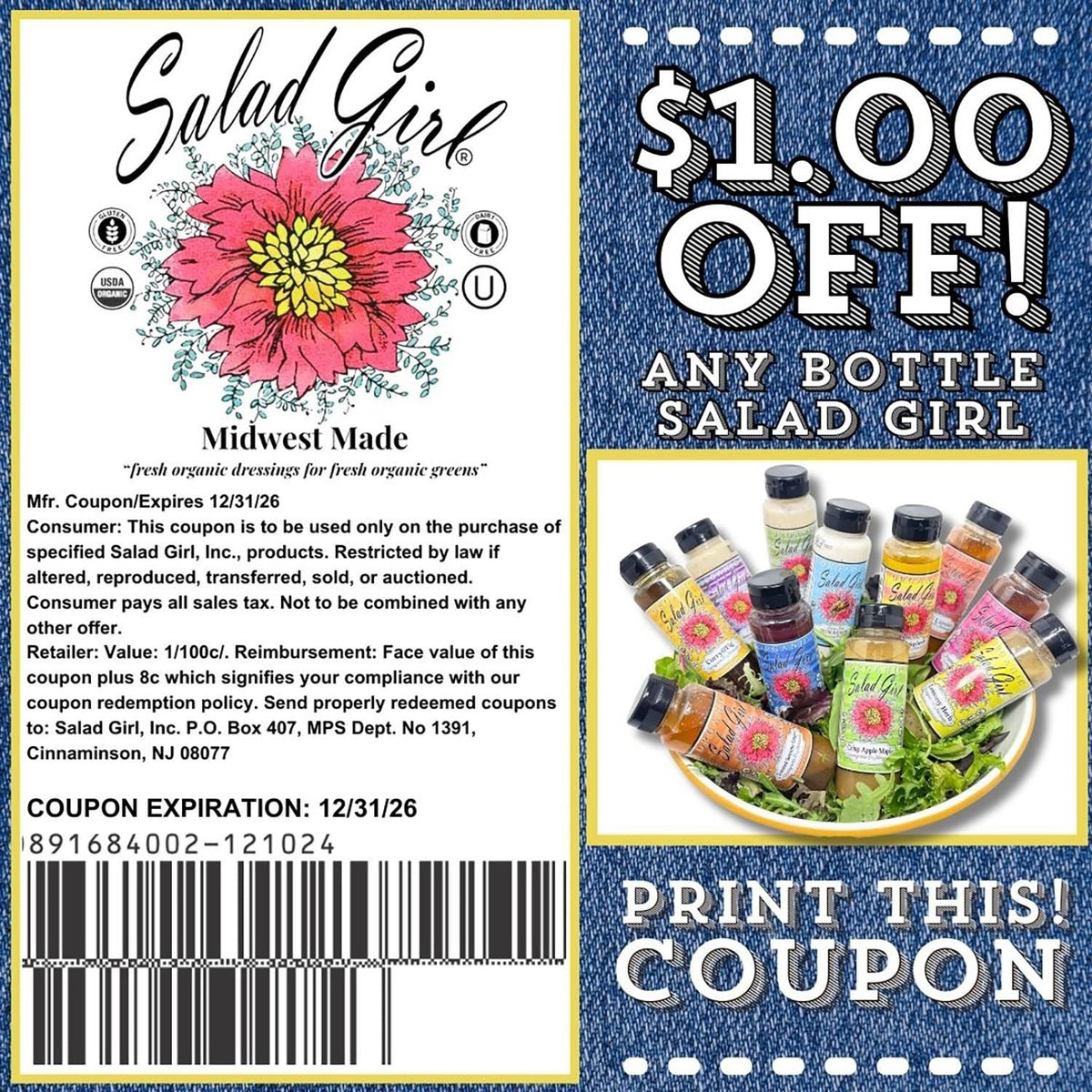 $1 Coupon: Save on Salad Girl! – Salad Girl Organics
